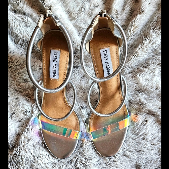 Steve Madden | Shoes | Holographic Steve Madden Clay Heels | Poshmark